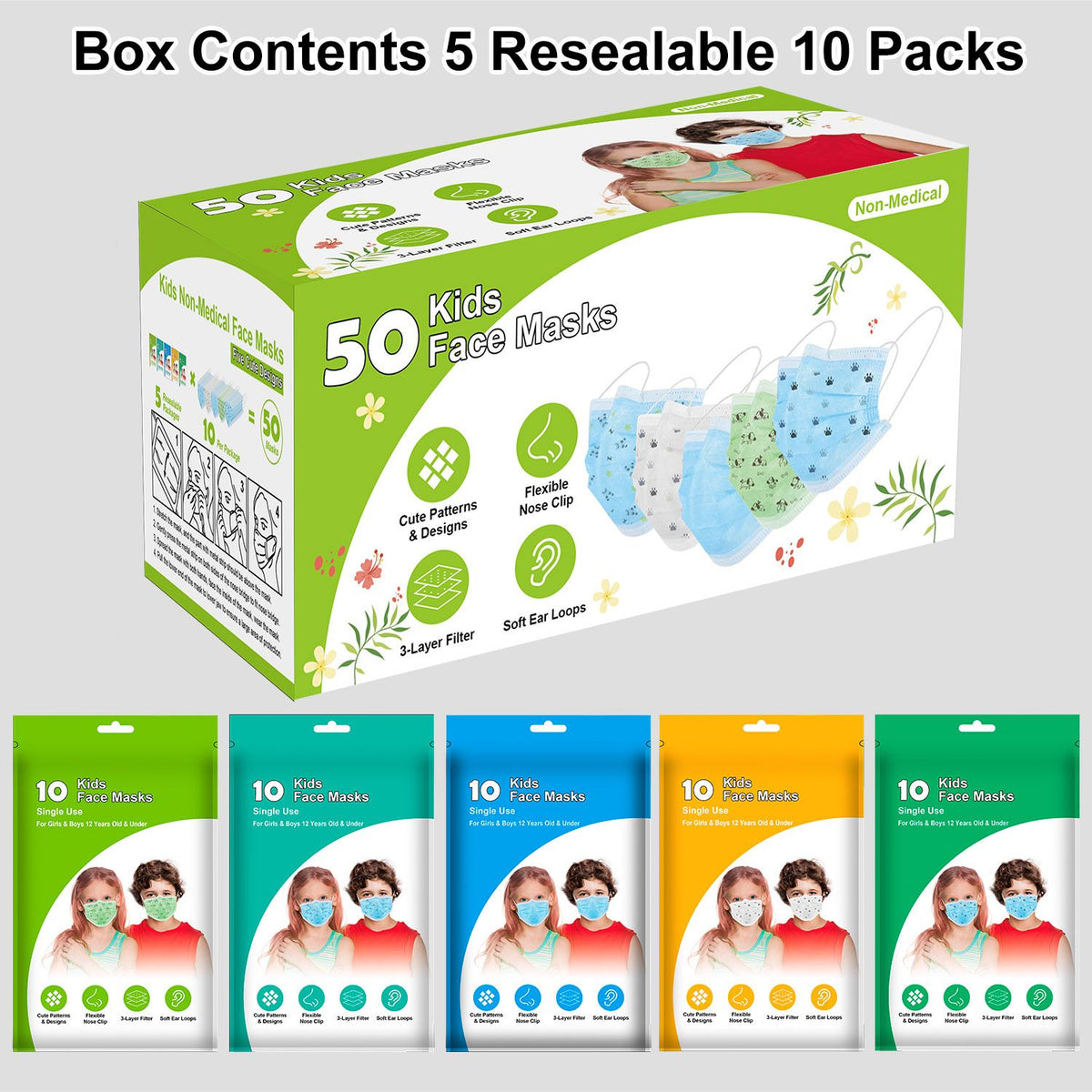 Children Disposable Protective Mask - 50ct – SaveOnFormula